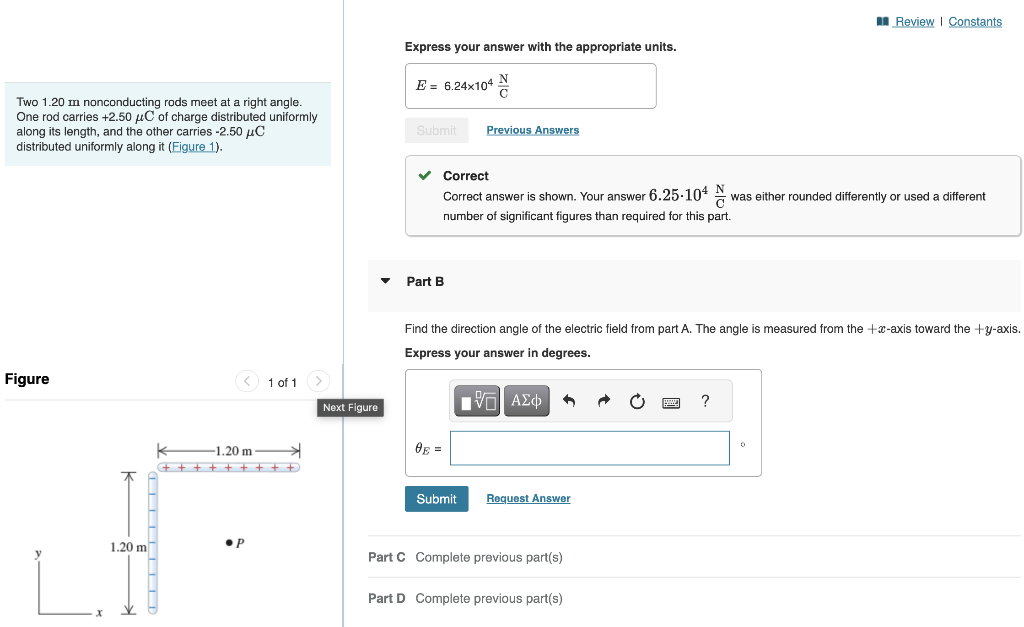 Solved Express your answer with the appropriate units. Two | Chegg.com