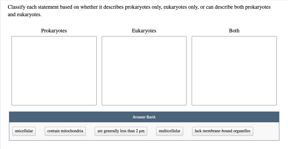 Solved Classify each statement based on whether it | Chegg.com