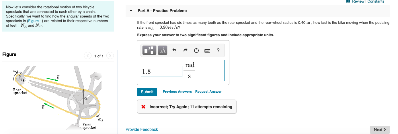 Solved Review | Constants Part A - Practice Problem: Now | Chegg.com