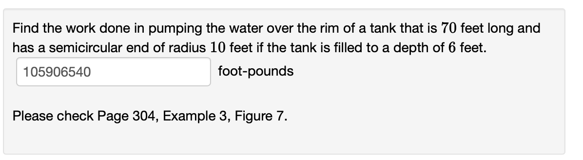 Solved Find the work done in pumping the water over the rim | Chegg.com