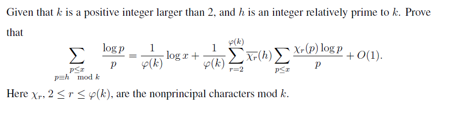 Solved 4(k) Given that k is a positive integer larger than | Chegg.com