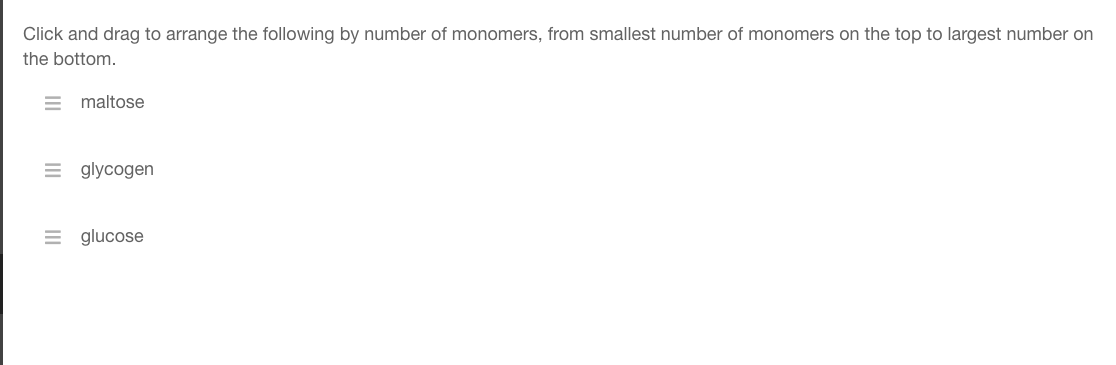 Solved Click and drag to arrange the following by number of | Chegg.com