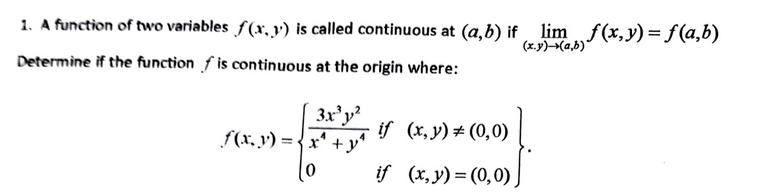 Solved 1. A function of two variables f(x,y) is called | Chegg.com