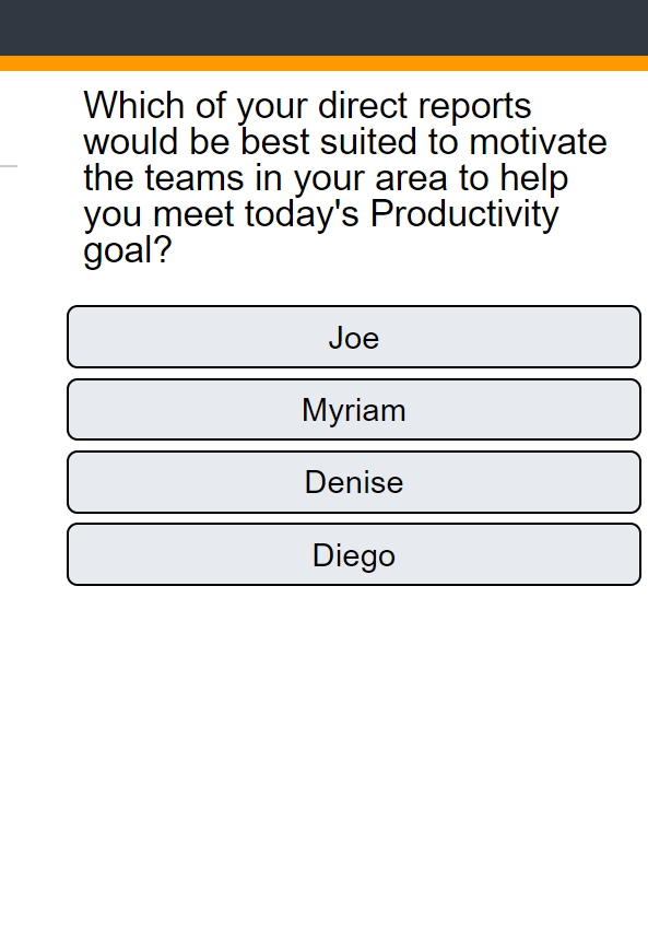 Solved Which of your direct reports would be best suited to | Chegg.com