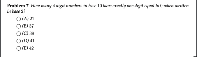 Solved Problem 7 How many 4 digit numbers in base 10 have | Chegg.com
