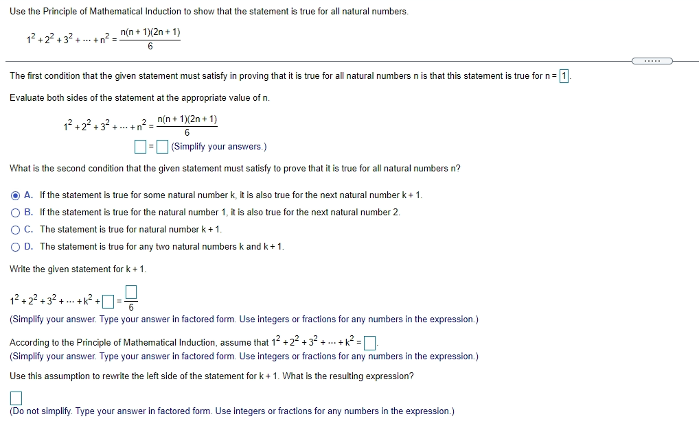 Solved Use the Principle of Mathematical Induction to show | Chegg.com