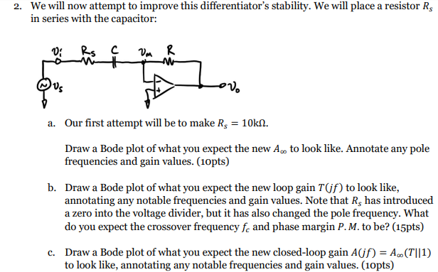 We will now attempt to improve this differentiator's | Chegg.com