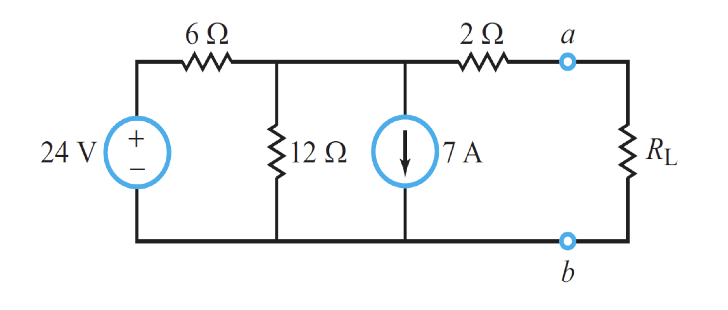 Solved Find the current through RL, if RL=2 W in this | Chegg.com