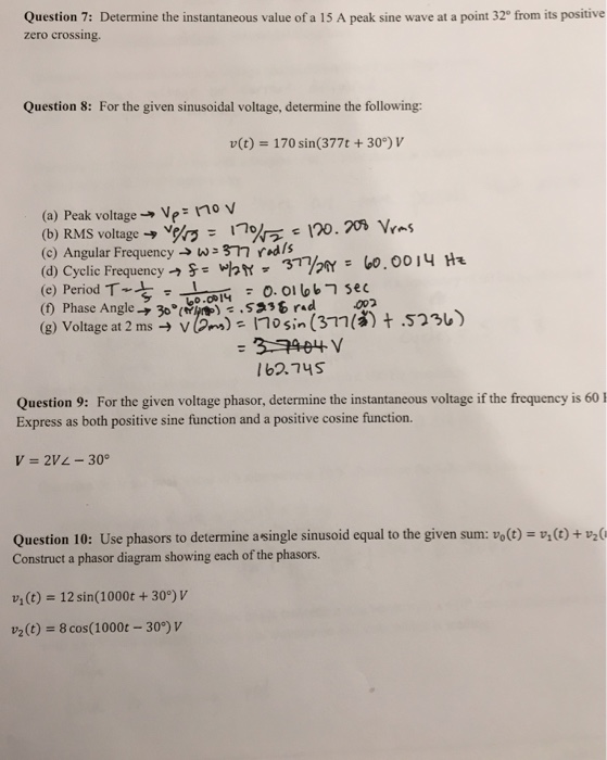 Solved Question 7: Determine the instantaneous value of a 15 | Chegg.com