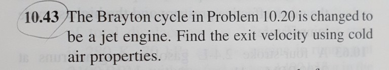Solved 10.46 Consider a turboprop engine in which the | Chegg.com
