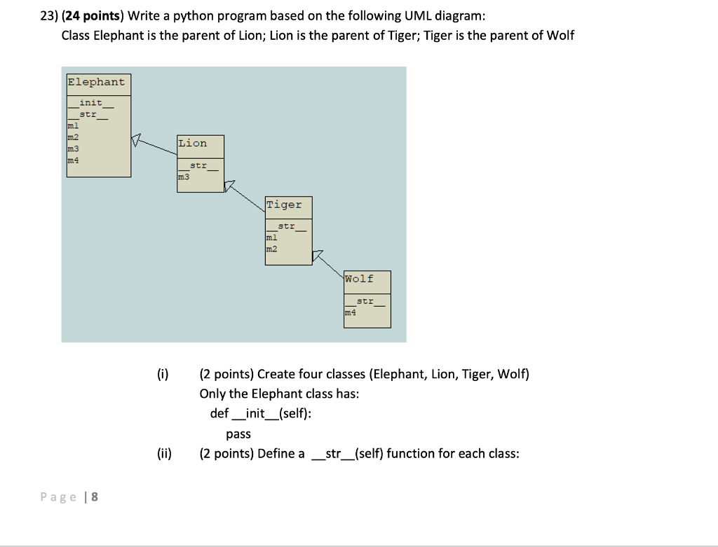 Solved 23) (24 points) Write a python program based on the | Chegg.com