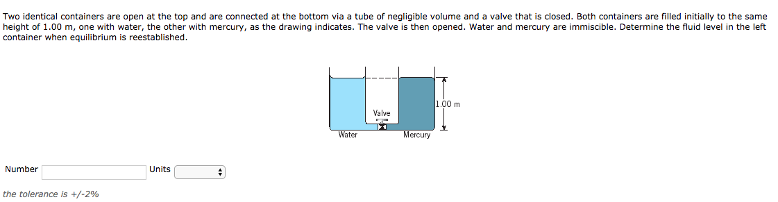 Solved Two identical containers are open at the top and are | Chegg.com