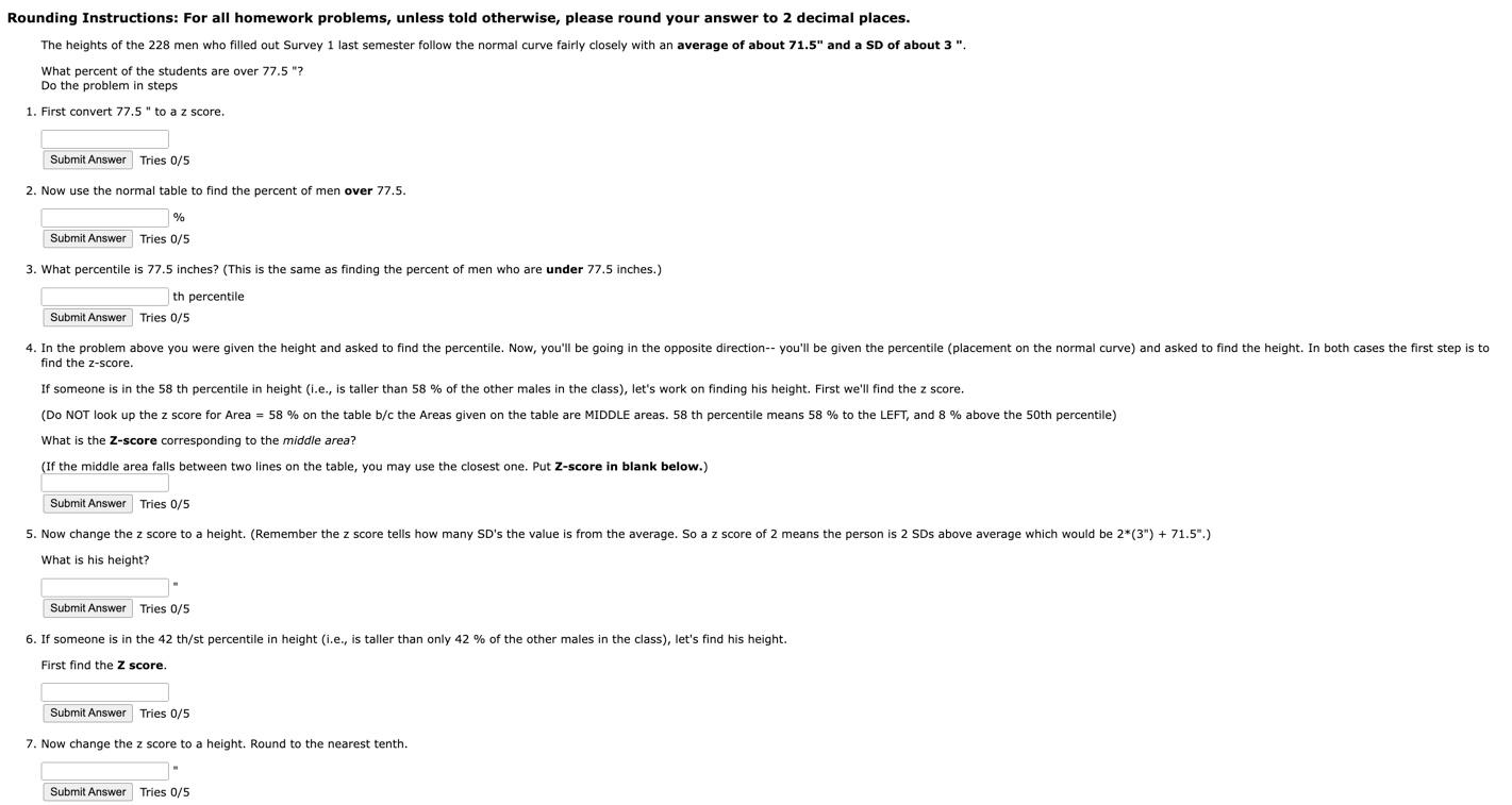 Solved Rounding Instructions: For all homework problems, | Chegg.com