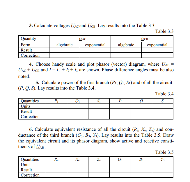 3.1. First part. Analysis of alternating current | Chegg.com