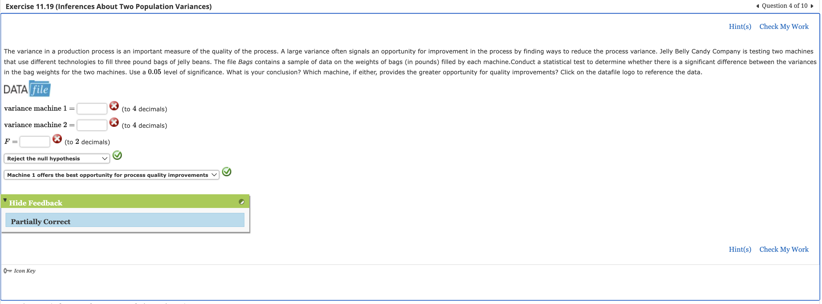 Solved Exercise 11.19 (Inferences About Two Population | Chegg.com