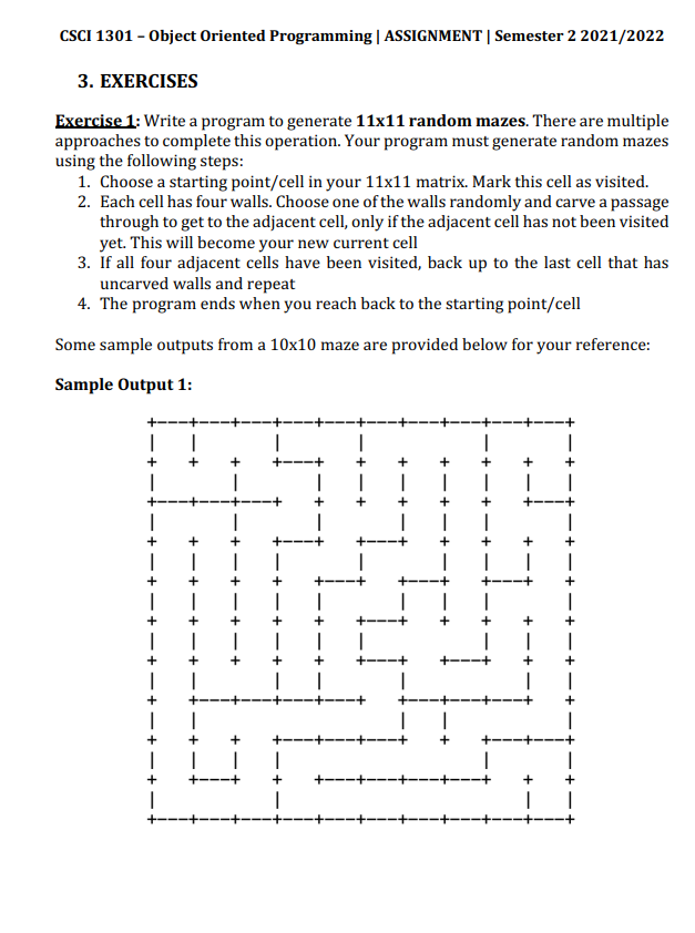 Solved Csci 1301 Object Oriented Programming Assignment 1093