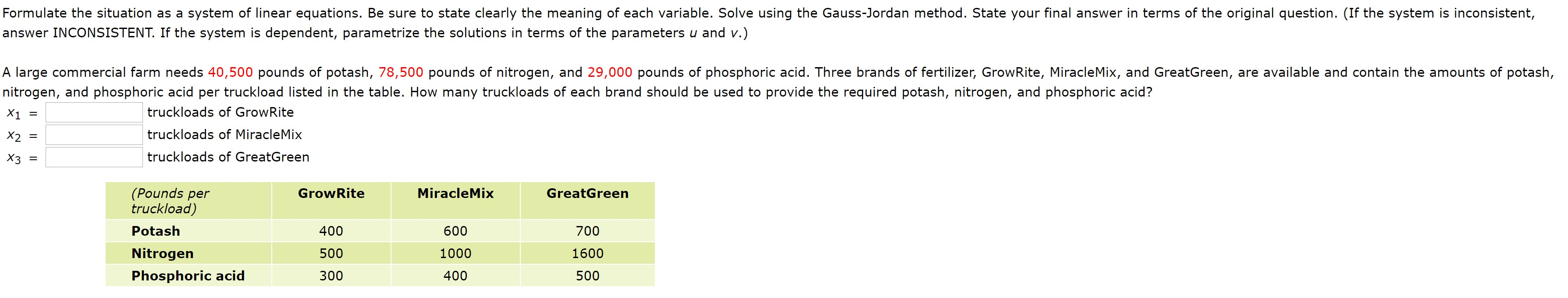 Solved Rewrite the system of linear equations as a matrix | Chegg.com