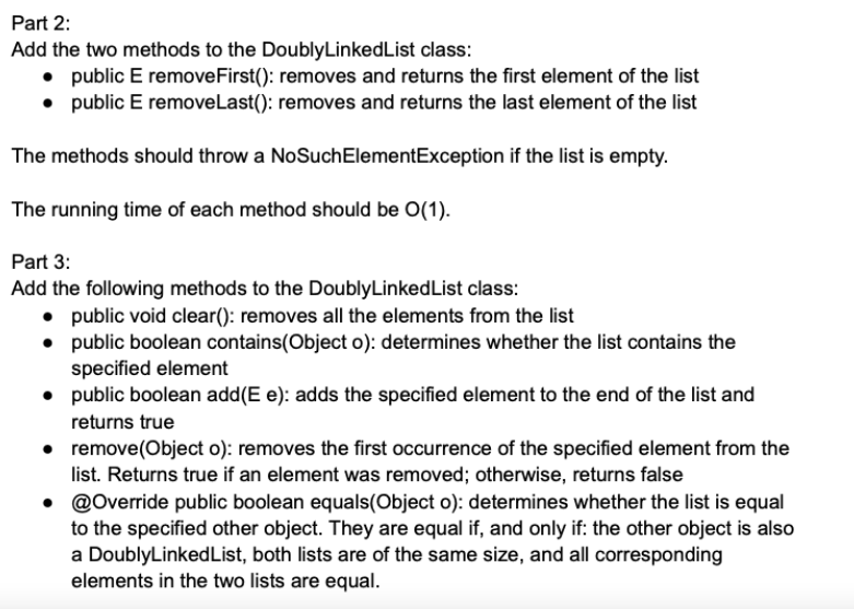 Solved Can You Code These Next Two Parts In Java Heres 