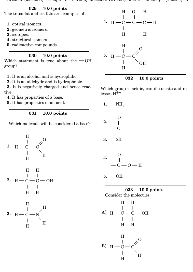 Solved What is its functional group? 1. acetyl 2. dehydroxyl | Chegg.com
