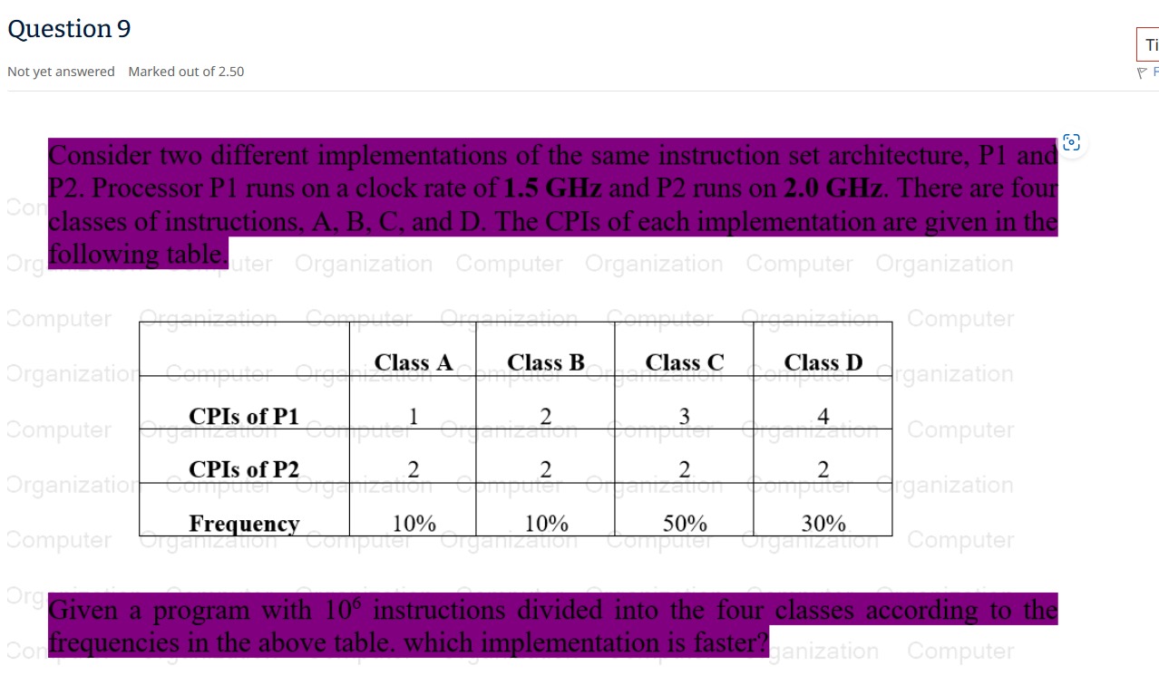 Solved Question 9Consider two different implementations of | Chegg.com Solved Question 9Consider two different implementations of | Chegg.com