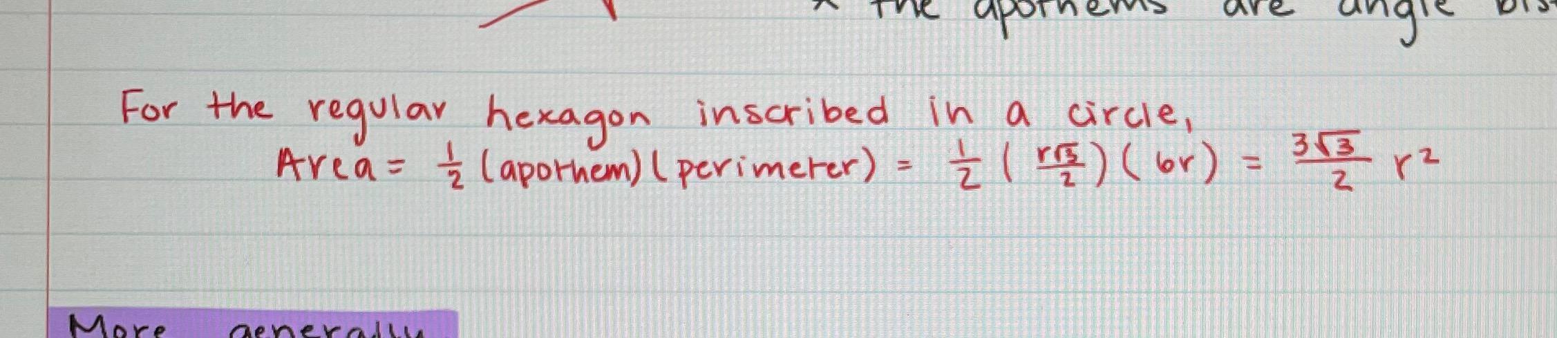 Solved 3. In class, we computed the area of the | Chegg.com