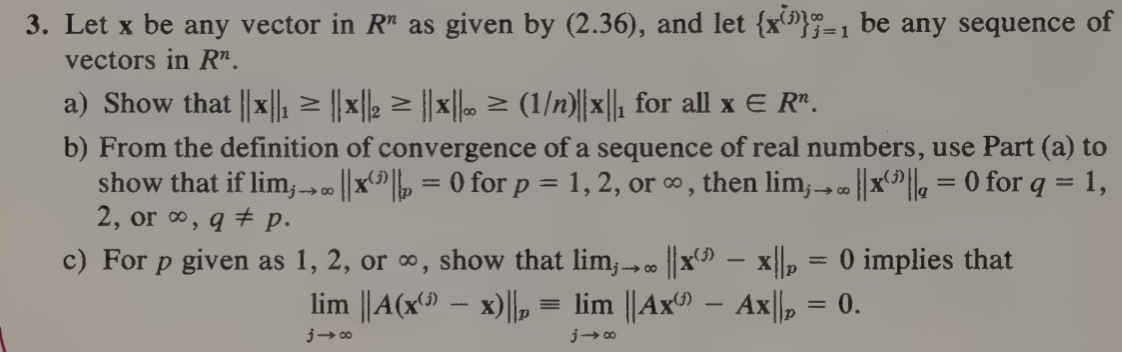 Solved 3. Let x be any vector in Rn as given by (2.36), and | Chegg.com