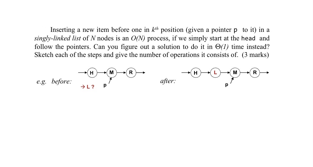 Solved Inserting a new item before one in kth position | Chegg.com Solved Inserting a new item before one in kth position | Chegg.com
