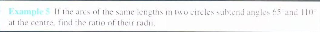 Solved Examples If the arcs of the same lengths in two | Chegg.com