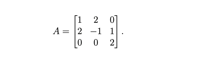 [Solved]: Find the matrix characteristic spaces. ( A= lef