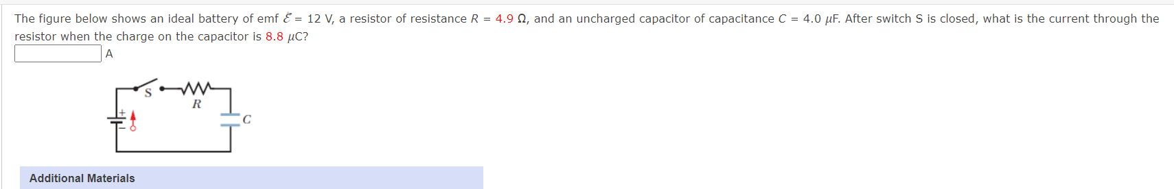 Solved resistor when the charge on the capacitor is 8.8μC ? | Chegg.com