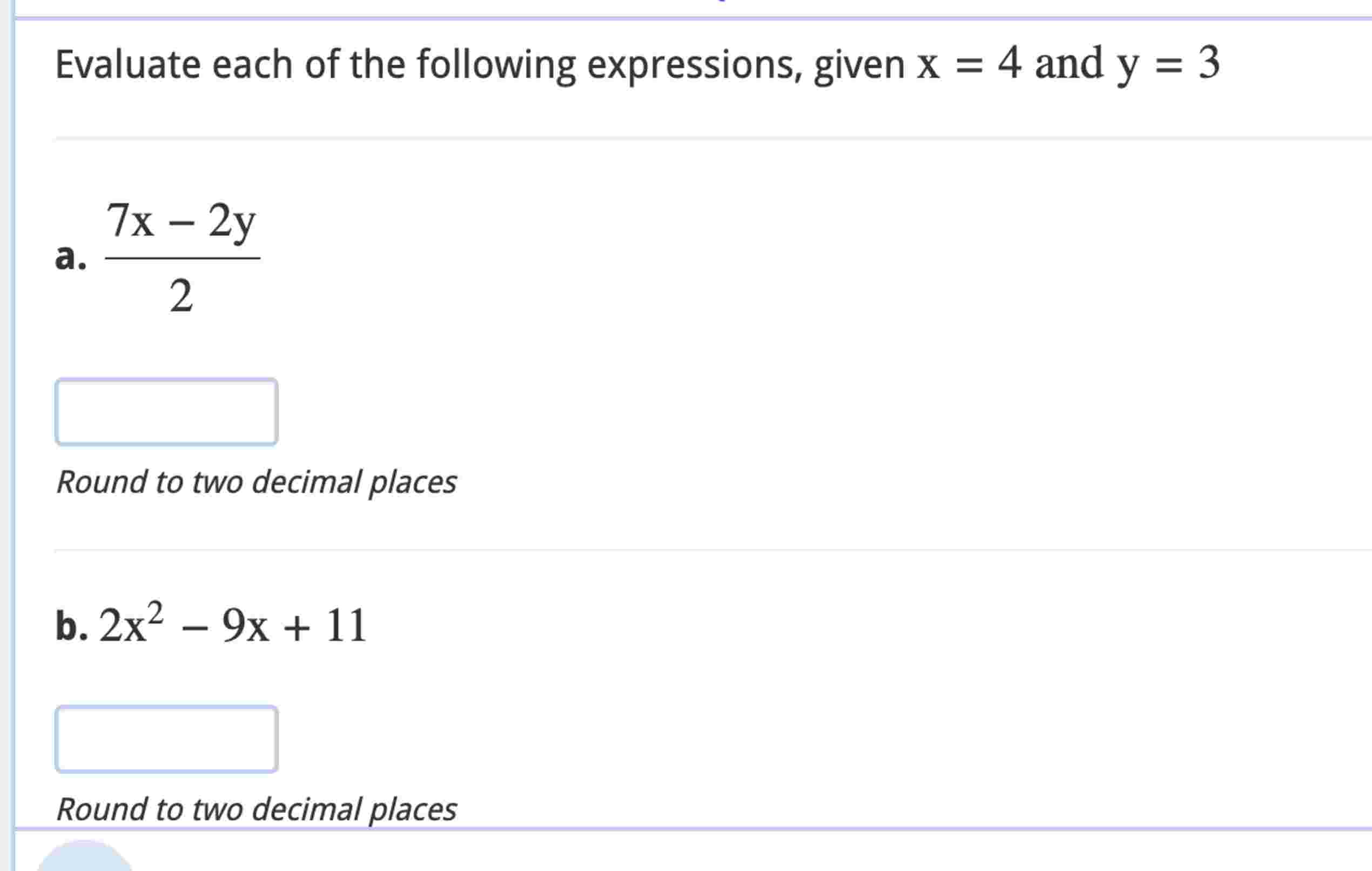 Solved Evaluate each of ﻿the following expressions, given | Chegg.com