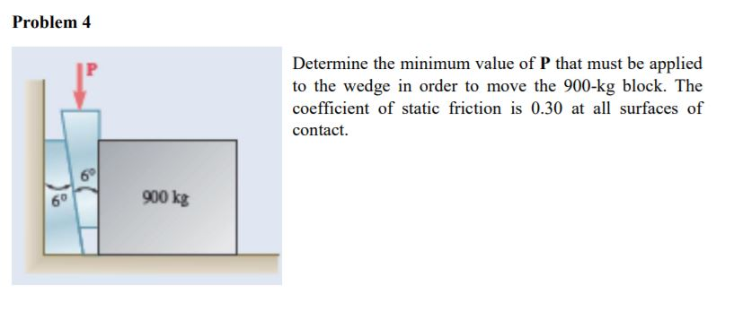 Solved Problem 4 Determine the minimum value of P that must | Chegg.com