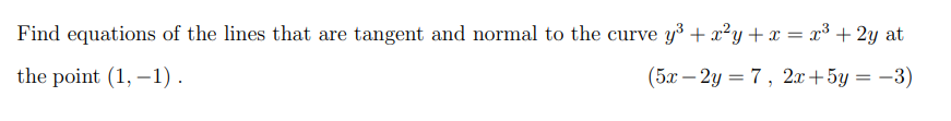 Solved Find equations of the lines that are tangent and | Chegg.com