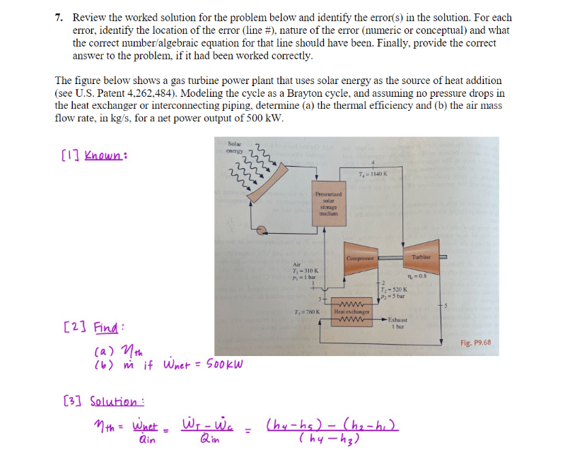 Solved 7. Review the worked solution for the problem below | Chegg.com