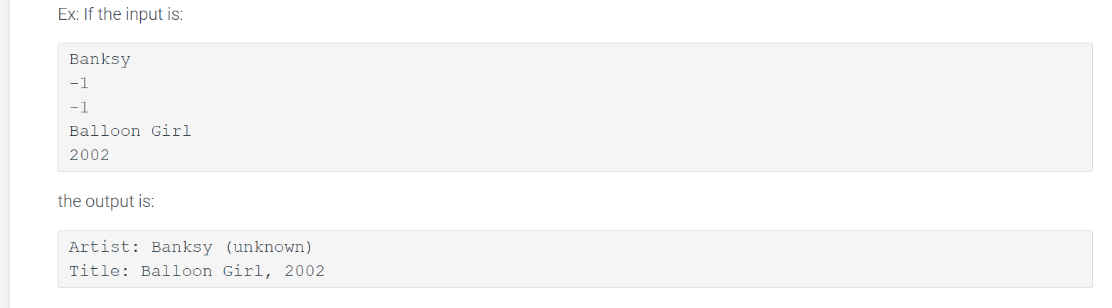 Solved Define the Artist class in Artist.py with a | Chegg.com