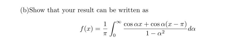 Solved 8. (a) Represent as an exponential Fourier transform | Chegg.com
