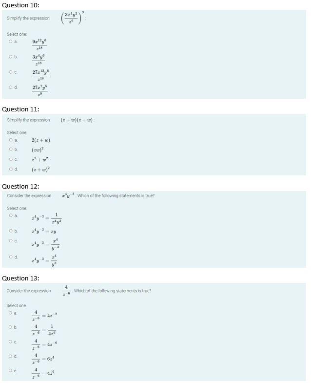 Solved Question 1: Consider the expression correct? | Chegg.com