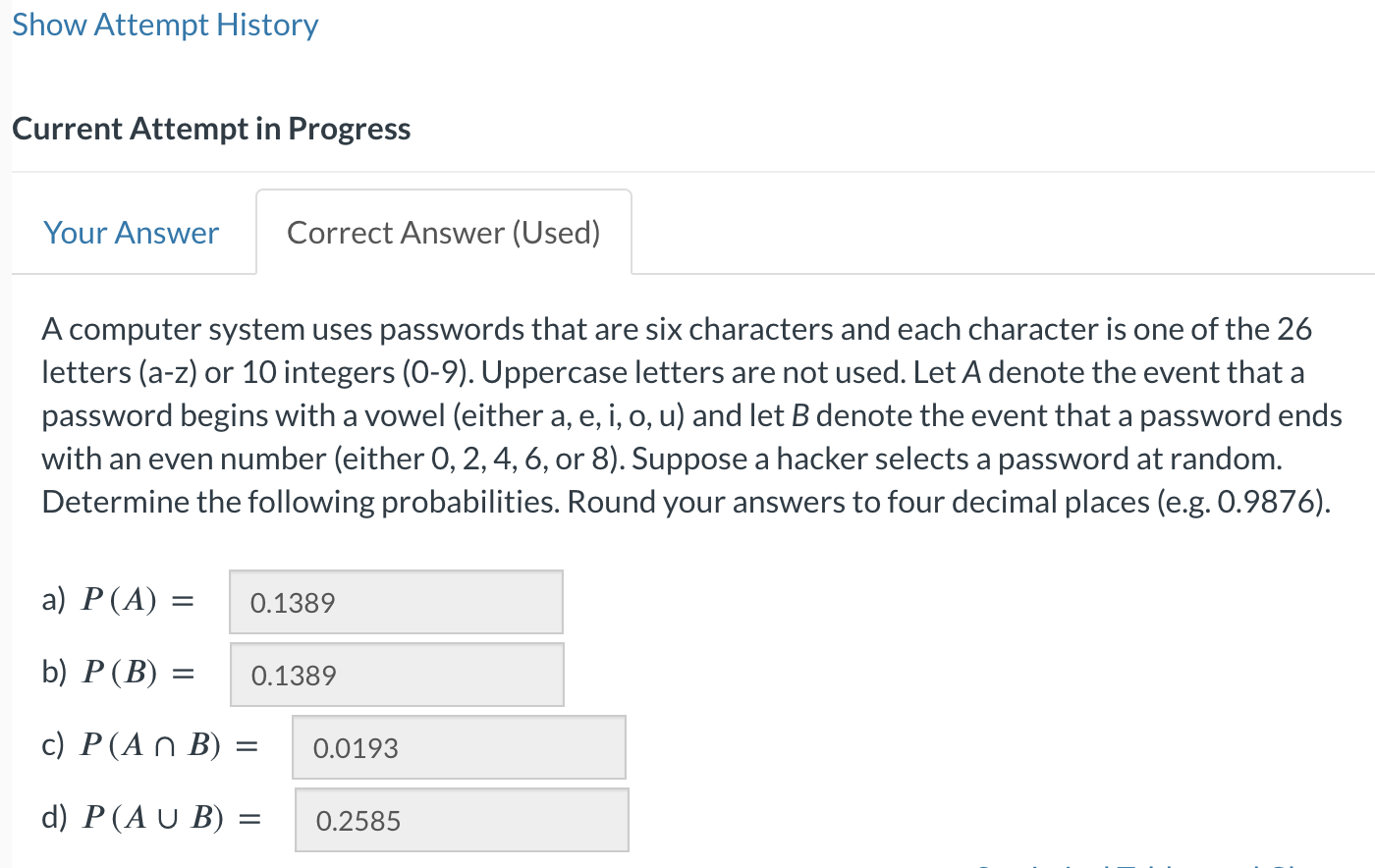 Solved Current Attempt in Progress A computer system uses | Chegg.com