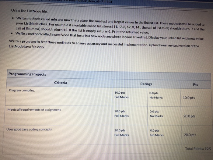 Solved THIS IS THE LISTNODE FILE WE MUST CHANGE(anywhere as | Chegg.com