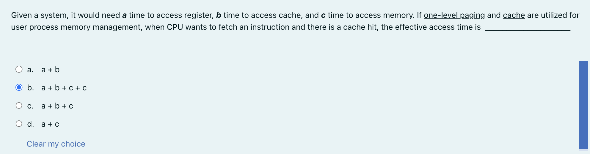 Solved Given a system, it would need a time to access | Chegg.com