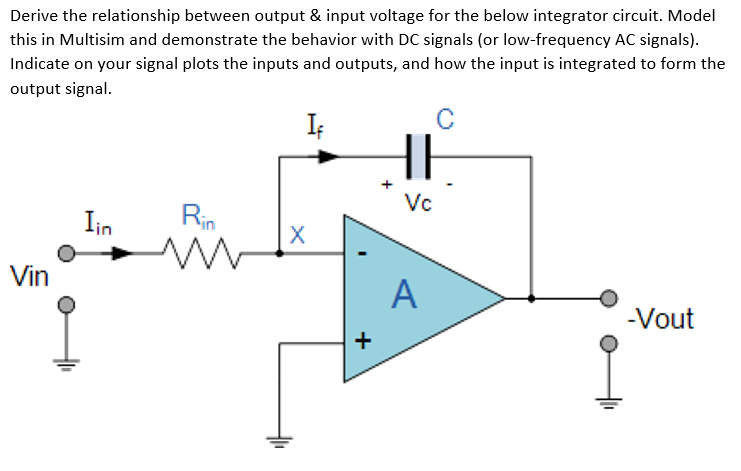 Solved Derive the relationship between output & input | Chegg.com