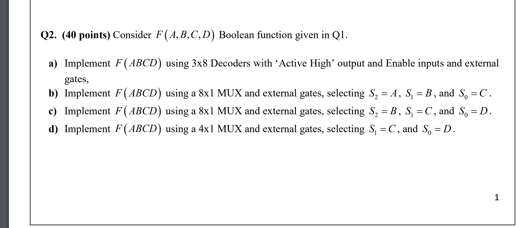Solved Q1. (60 points) Assuming (no+21)10=(abcdefg)2, a | Chegg.com