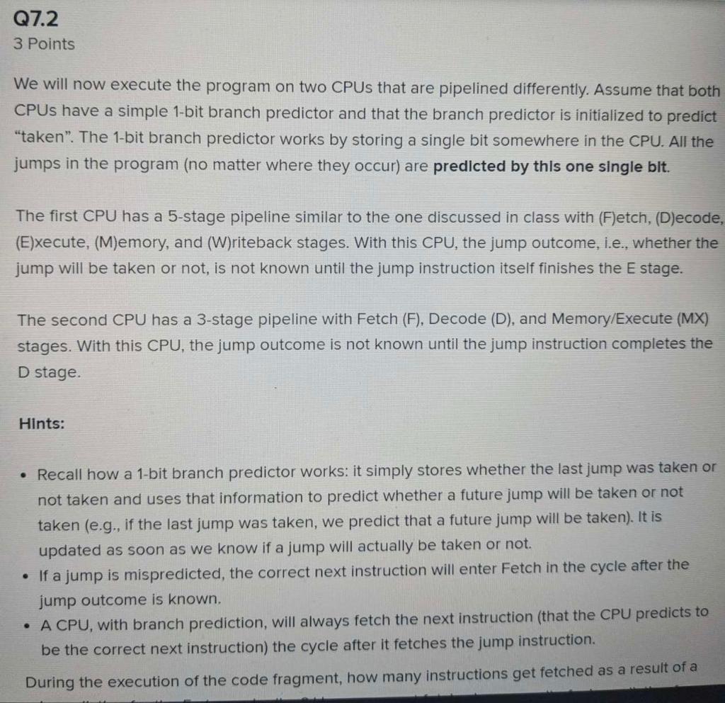 Solved Consider the following X86 assembly code fragment: | Chegg.com