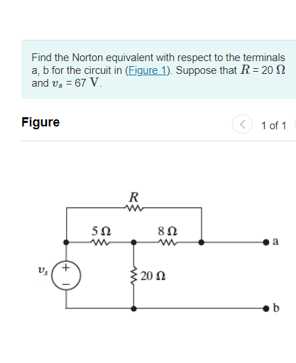 Solved Find the Norton equivalent with respect to the | Chegg.com
