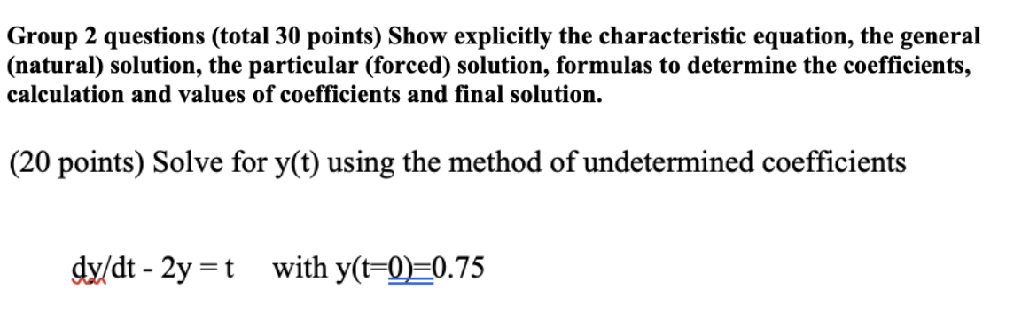 Solved Group 2 questions (total 30 points) Show explicitly | Chegg.com