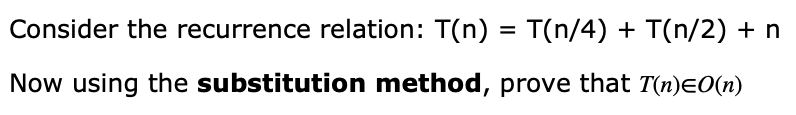 Solved Consider the recurrence relation: | Chegg.com