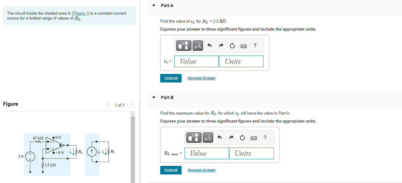 Solved The circuit inside the shaded area in (Figure 1) is a | Chegg.com