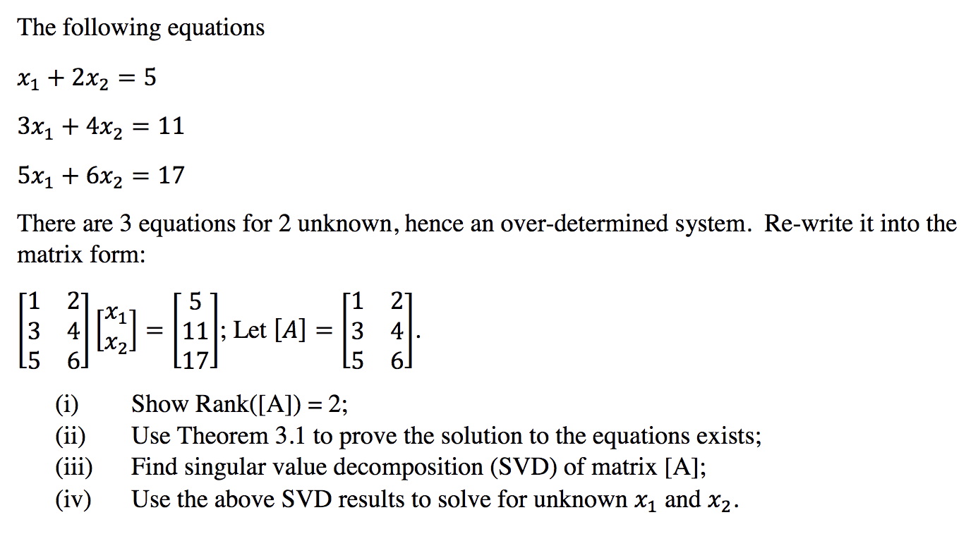 Solved The Following Equations X1 2x2 5 x 4x 11 5x Chegg Solved The Following Equations X1 2x2 5 x 4x 11 5x Chegg