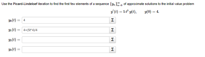 Solved Use the Picard-Lindeloef iteration to find the first | Chegg.com