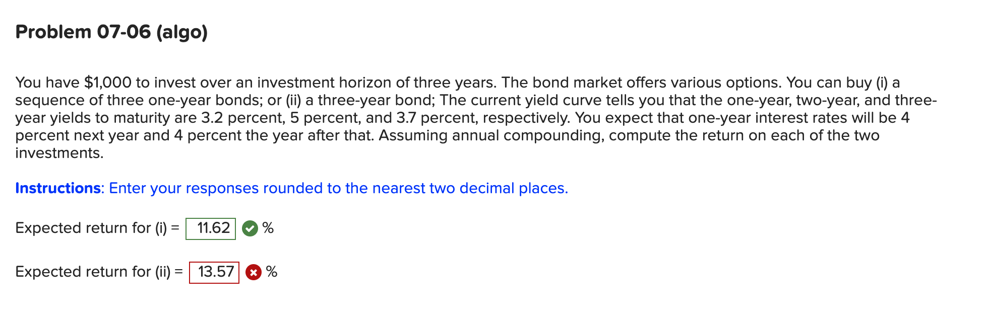 Solved Problem 07-06 (algo)% | Chegg.com